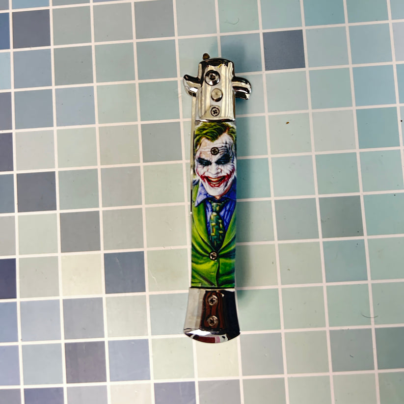 Joker Switch Blade Stiletto Auto Knife – BLADESUBSCRIBE